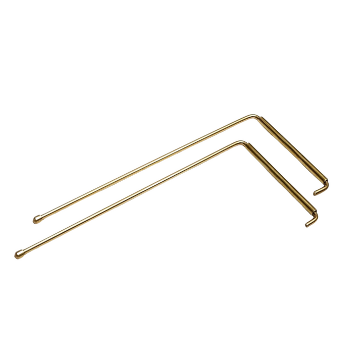 Premium Metal 100% Pure Brass Dowsing 'L' Shape Rod In Pair With Metal ...